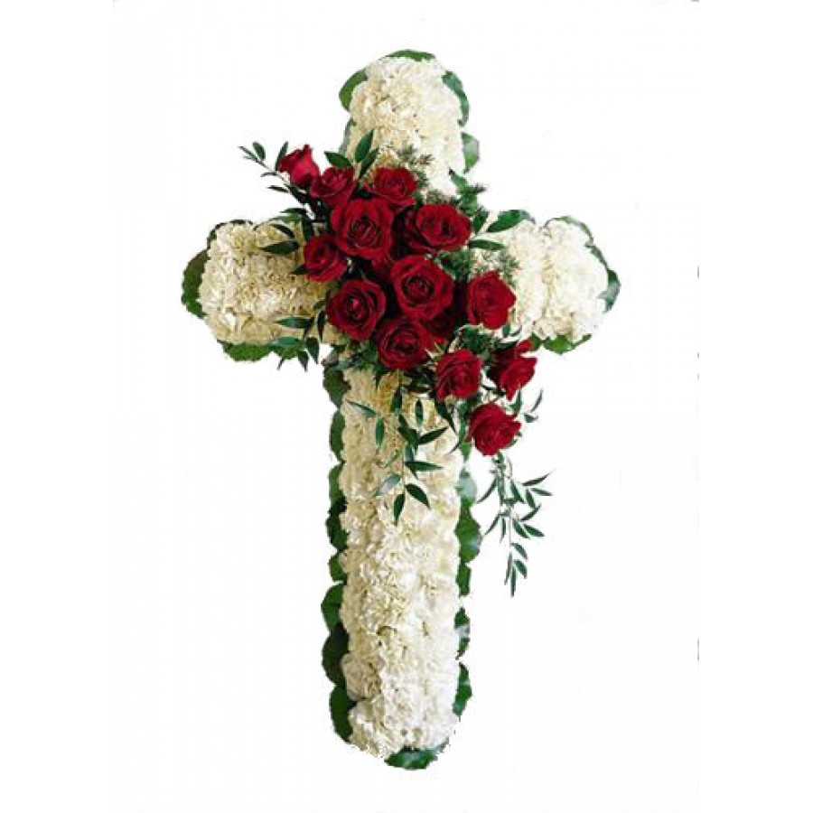 Cross Tribute Red – Fawkner Flowers
