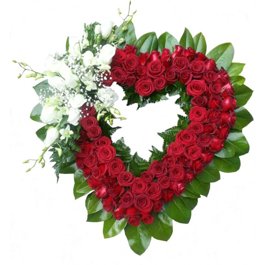 Rose Heart Spray – Fawkner Flowers